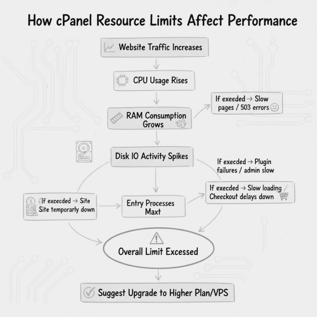 Understanding Resource Limits in cPanel Shared Hosting