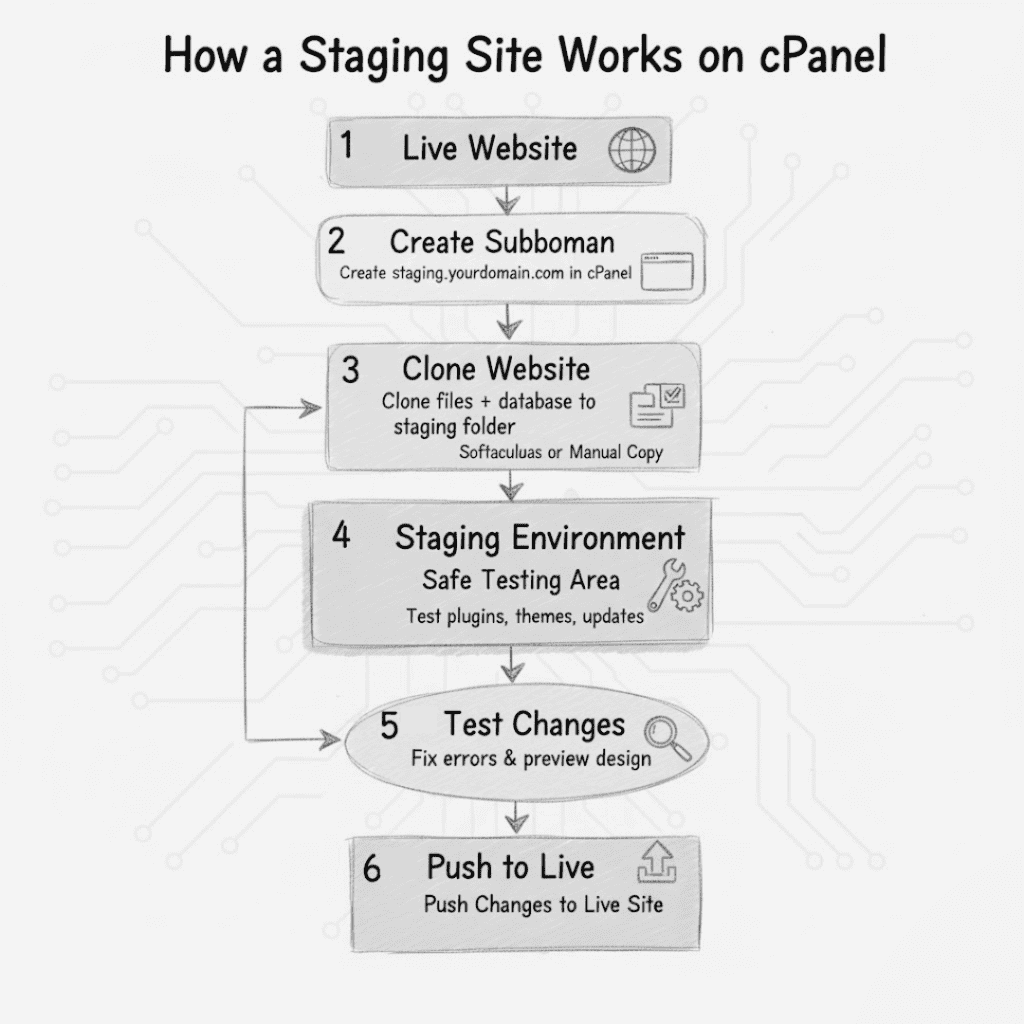 How to Set Up a Staging Site on cPanel Hosting: Don’t Test on Live