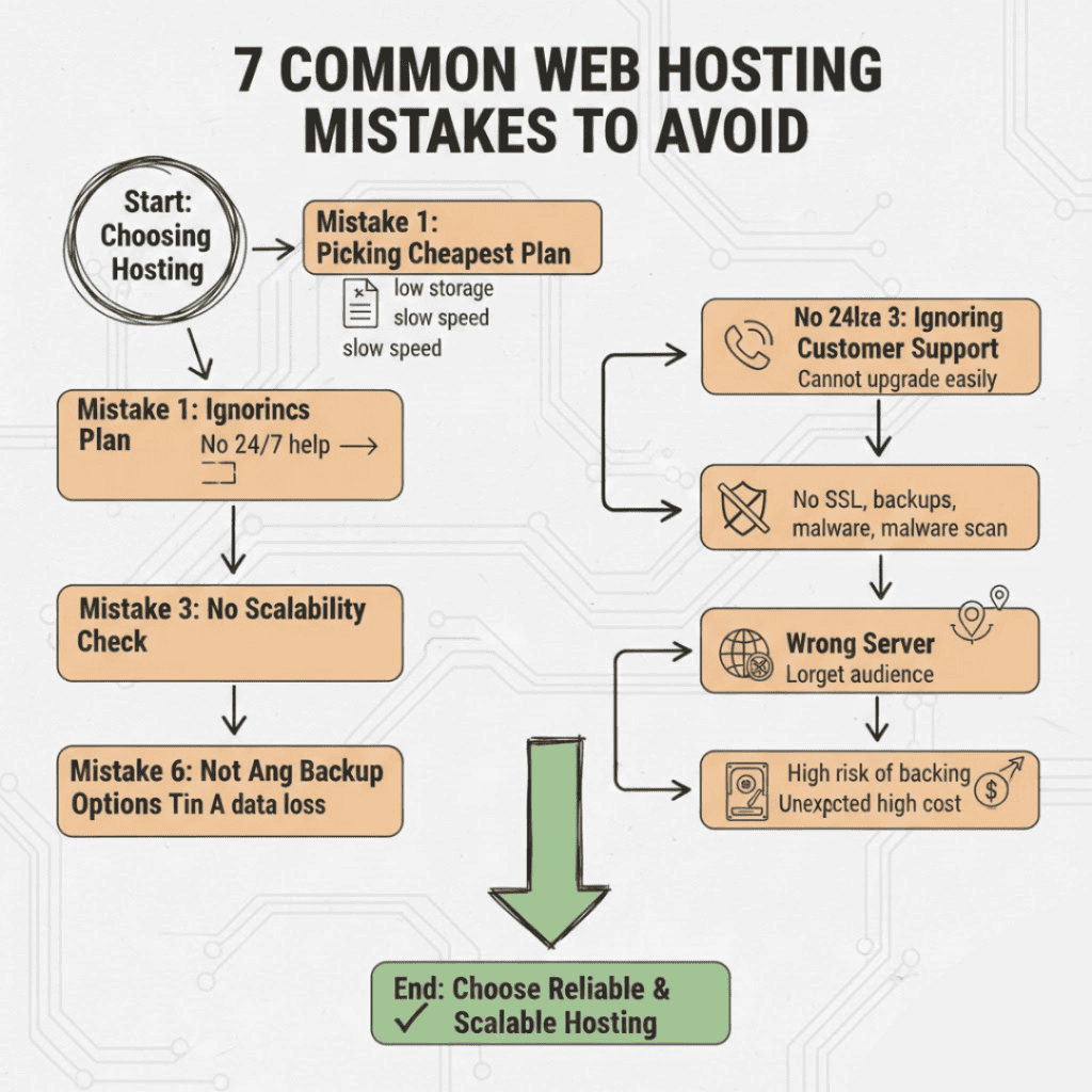 Common Web Hosting Mistakes Beginners Should Avoid