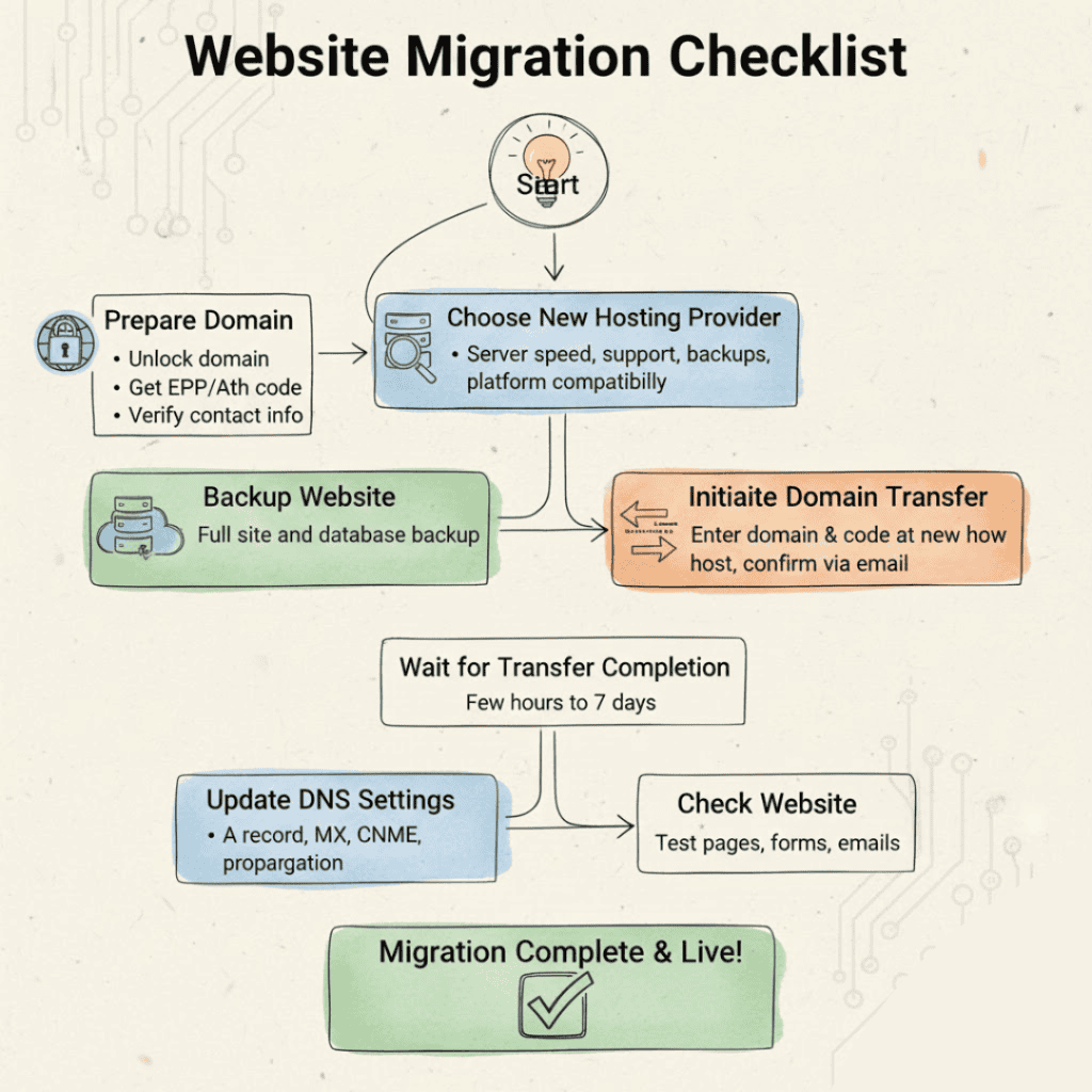 How to Transfer a Domain to a New Web Hosting Provider